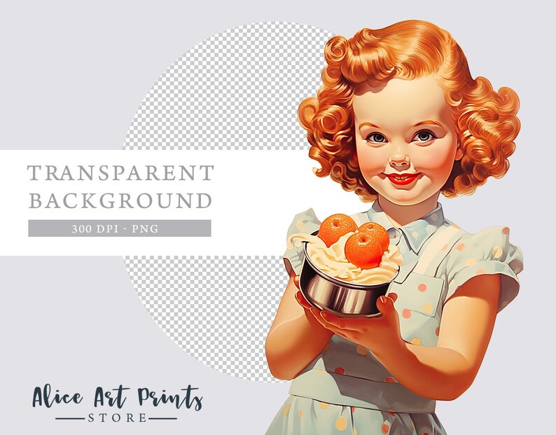 Cute Little Chef Clipart Cooking Clipart Baking Girl - Etsy