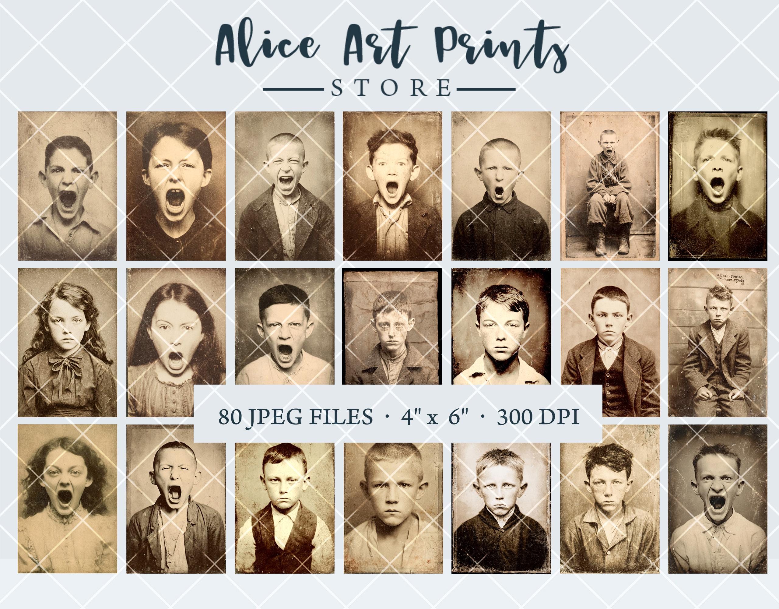 The Mental Asylum Patient Vintage Photo Collection, 80 Junk Journal ...