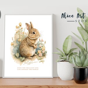 Peter Rabbit Watercolor Prints Set of 3, Nursery Art, Kids Room Decor ...
