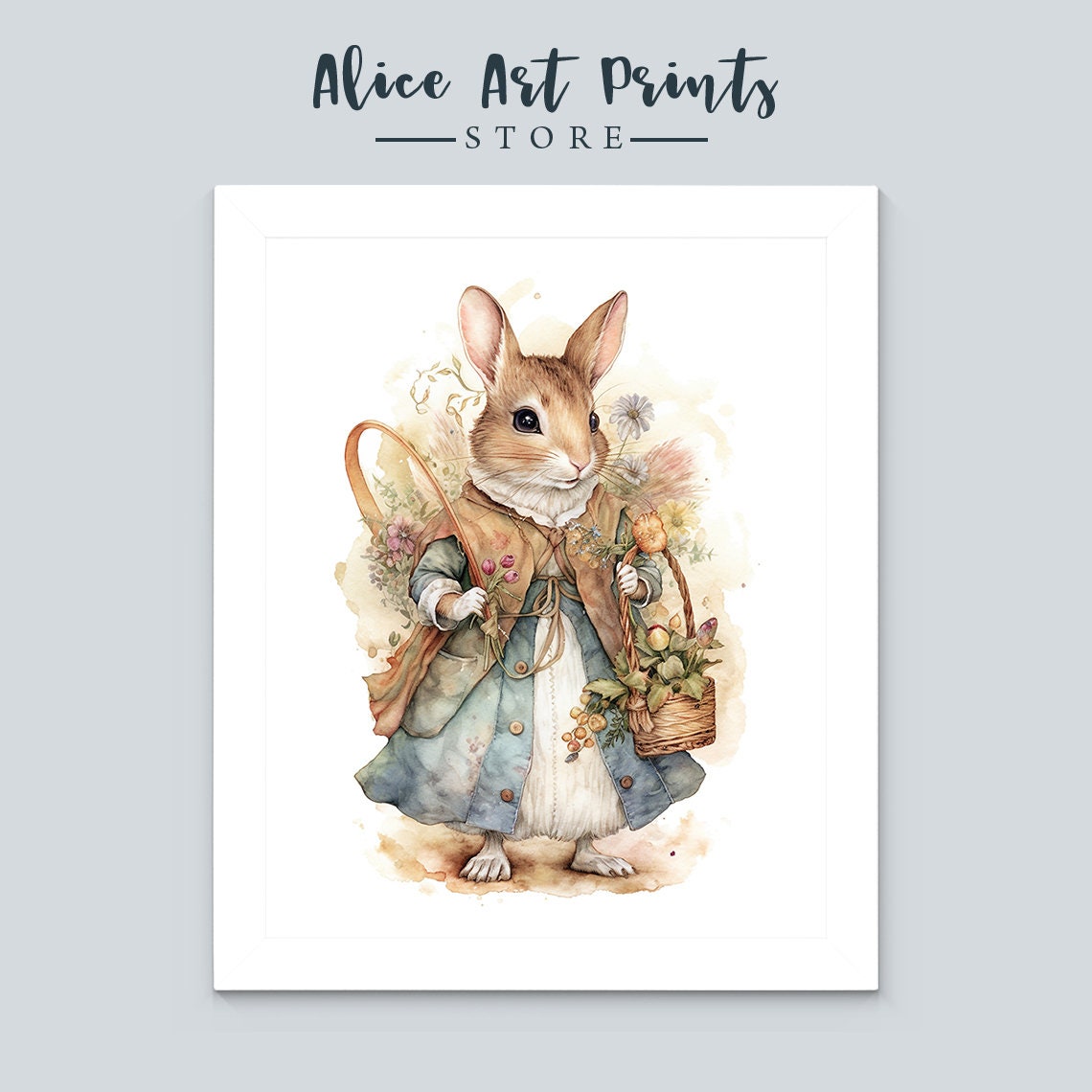 Peter Rabbit Watercolor Prints Set of 3 Nursery Art Kids - Etsy