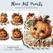 Vintage Halloween Clipart Bundle Whimsical Jack-o-lantern Fussy Cut ...