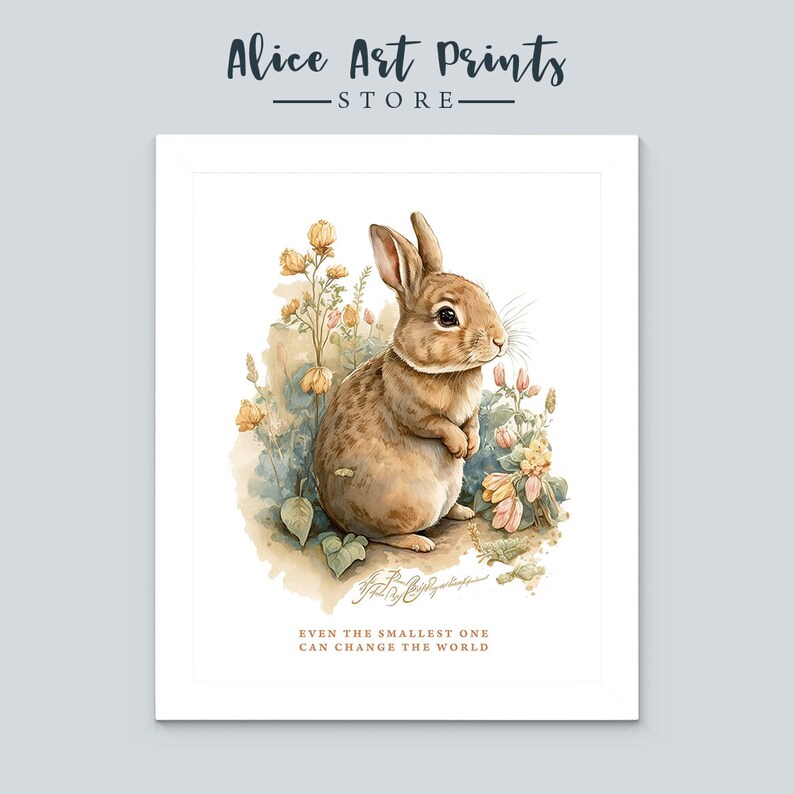 Peter Rabbit Watercolor Prints Set of 3, Nursery Art, Kids Room Decor ...