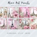 Vintage Paris Digital Papers Pack, Paris Backgrounds, French ...