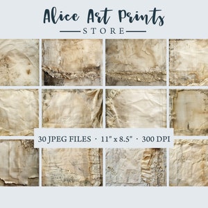 Tattered Lace Backgrounds #2, White Dark & Grungy Lace Junk Journal ...