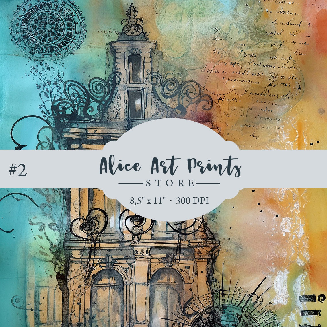 Grunge Journal Papers, Watercolor Journal Pages, Junk Journal Printable ...