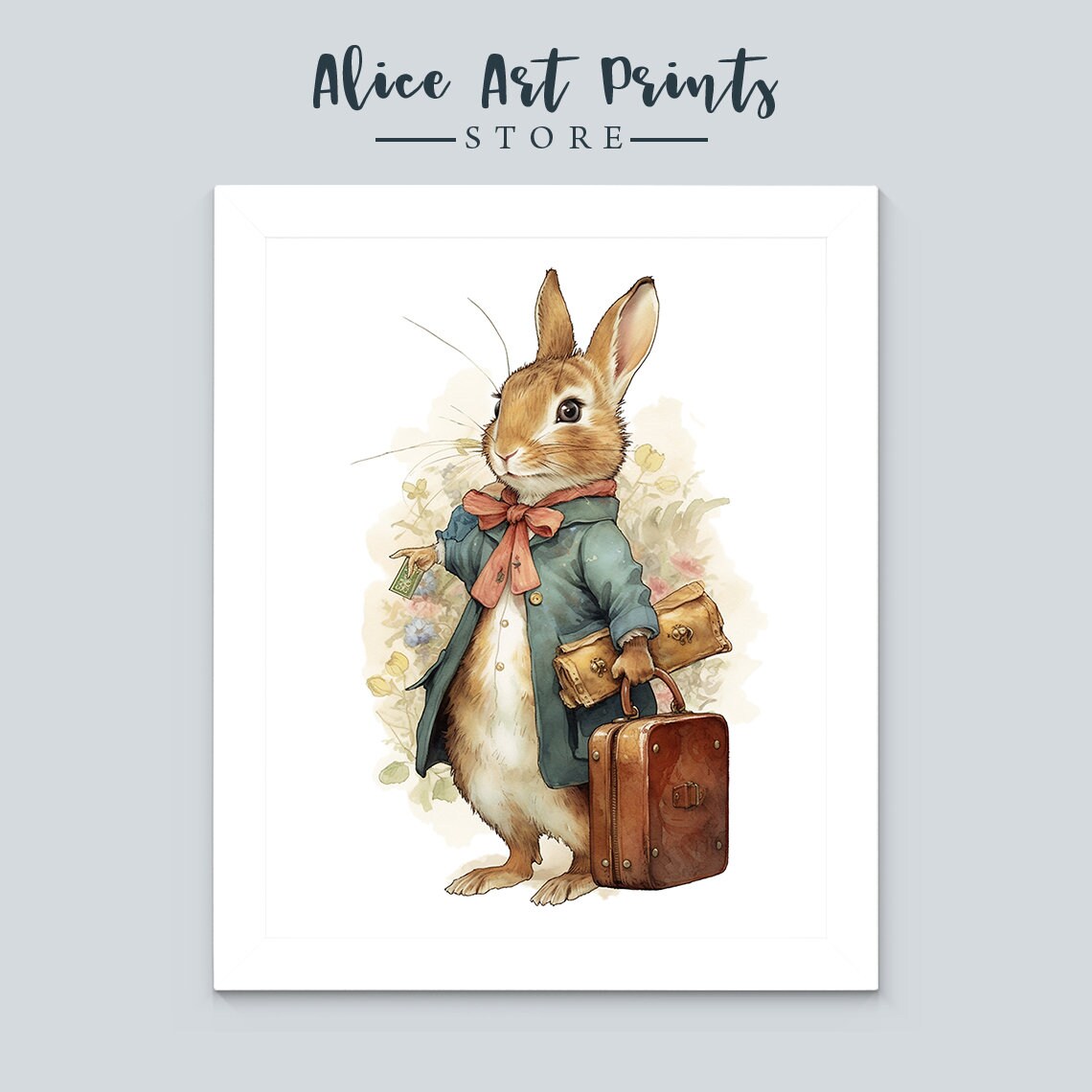 Peter Rabbit Watercolor Prints Set of 3, Nursery Art, Kids Room Decor ...