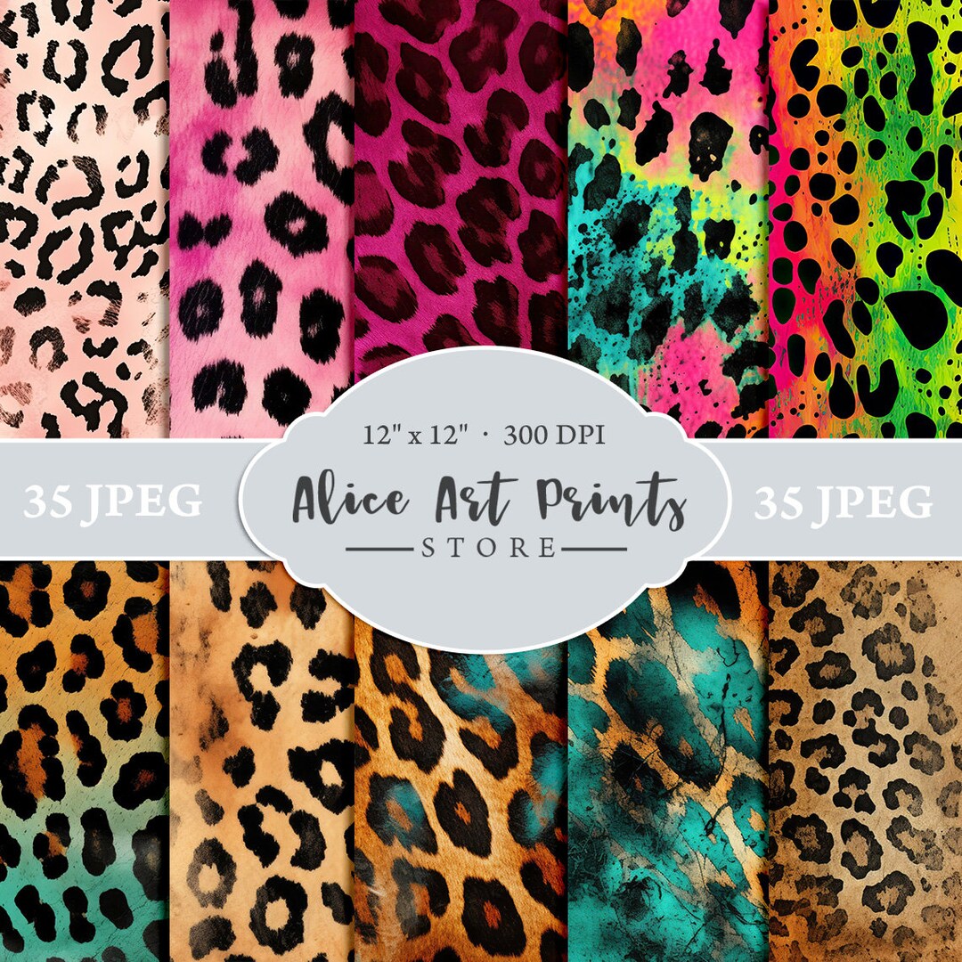 Printable Leopard Distressed Background, Cowhide Pattern, Western Style ...
