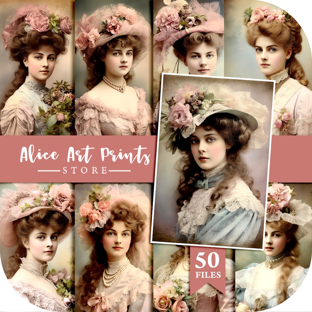 Victorian Parisienne Lady, French Vintage Junk Journal Paper, Victorian ...