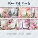 Vintage Paris Digital Papers Pack, Paris Backgrounds, French ...
