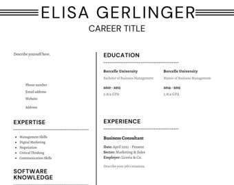 Not Your Boring CV | Medical Doctor CV Template | Curriculum Vitae ...