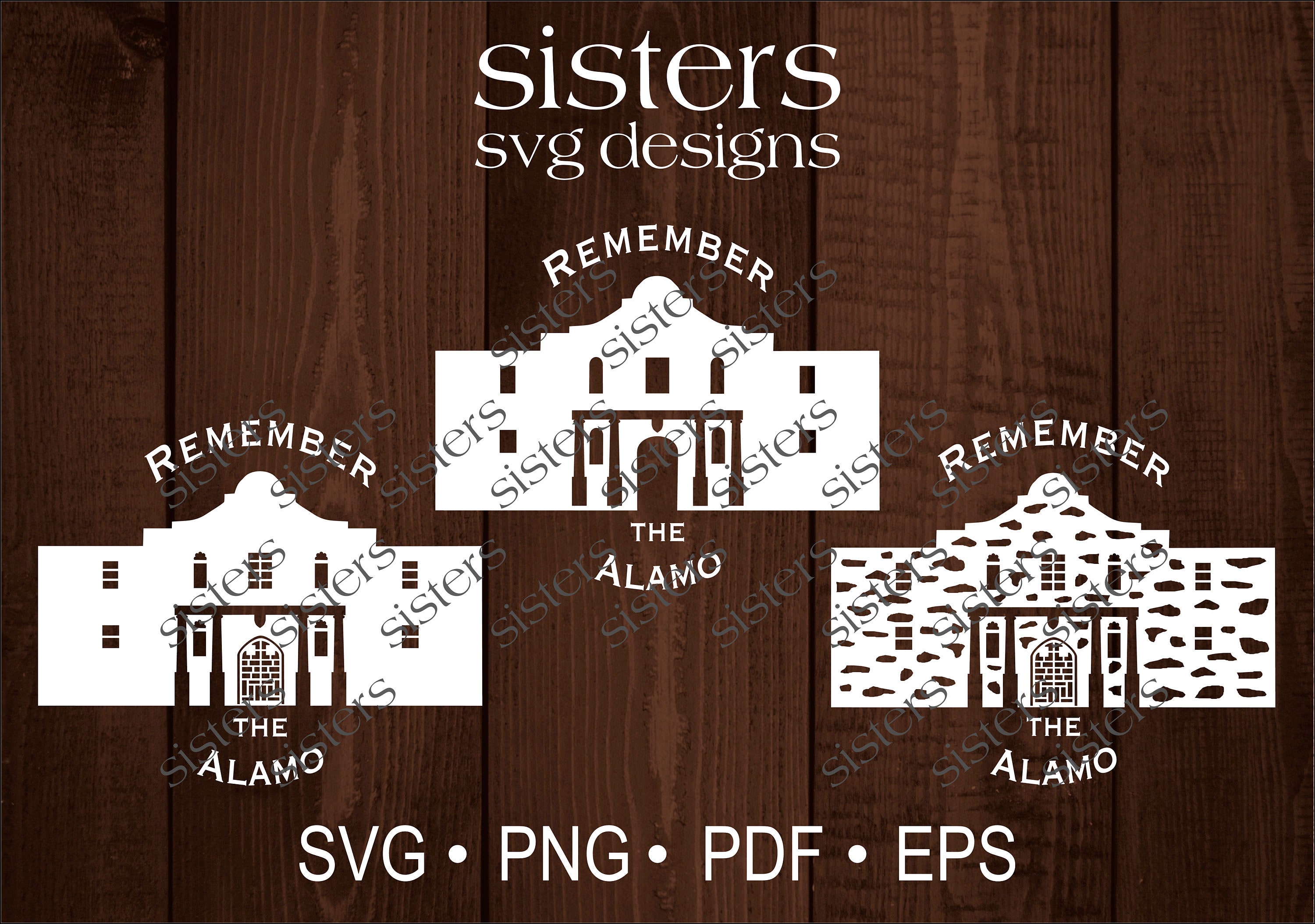 Remember the Alamo SVG Texas San Antonio Cutting Machine Digital File ...