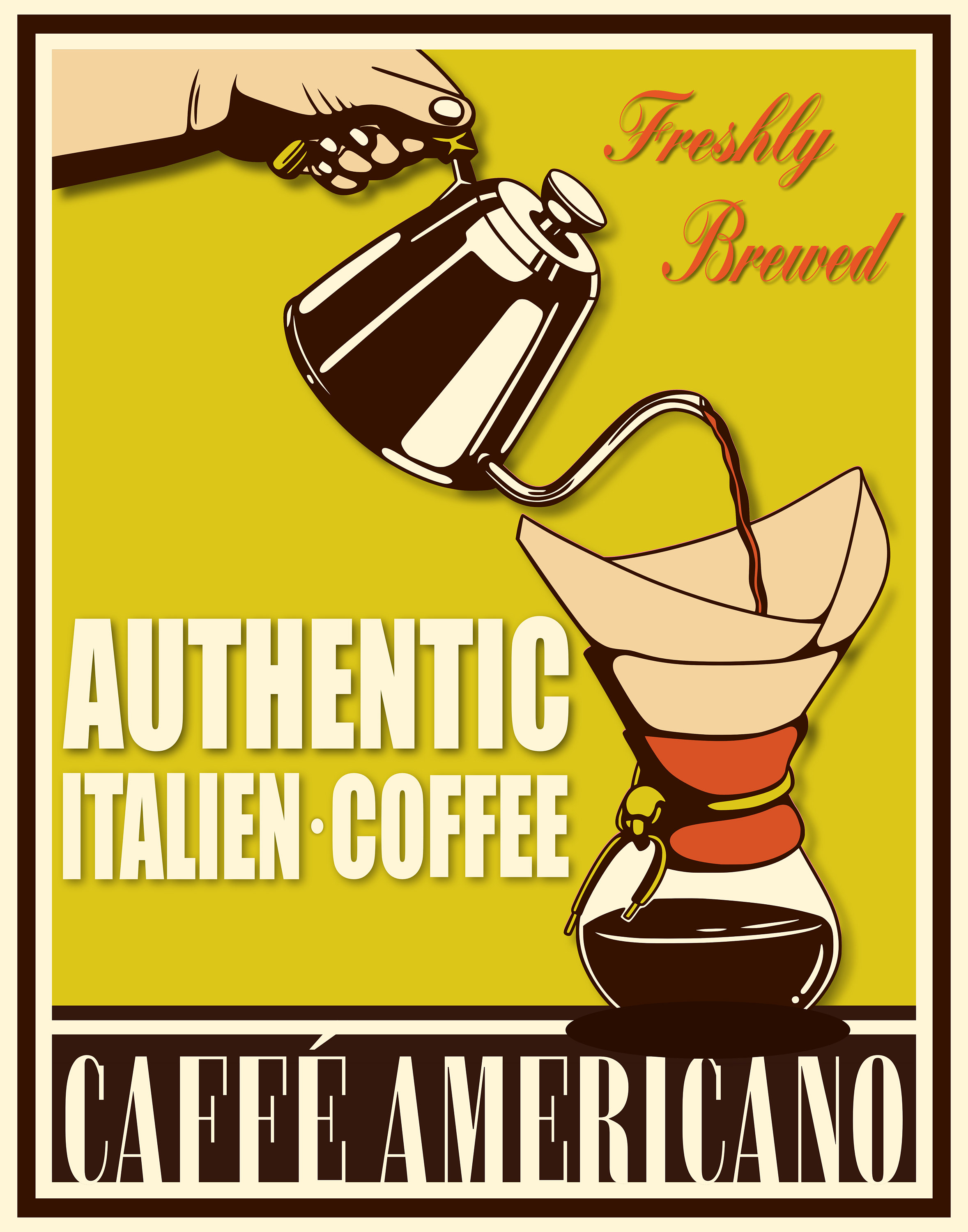 Vintage Cafe Poster Digital Download, Italian Coffee Poster, Coffee ...