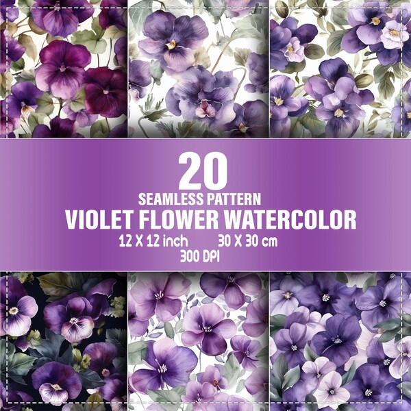 Violet Watercolor - Etsy