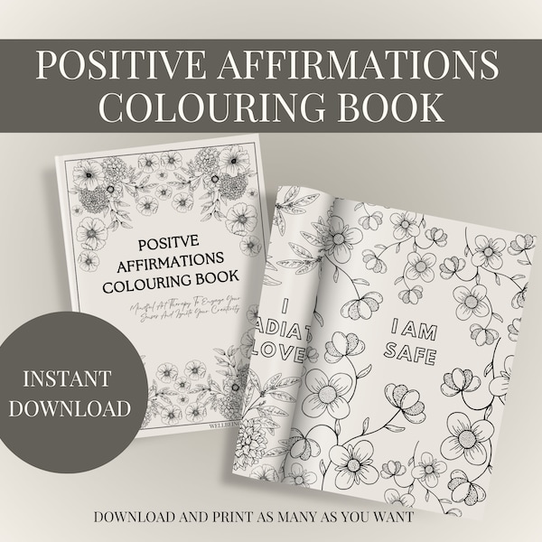 Mindful Colouring Printable - Etsy