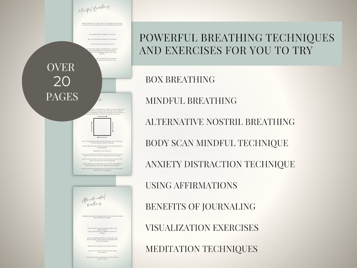 Anxiety Coping Skills Workbook, Printable Thought Challenging Anxiety ...