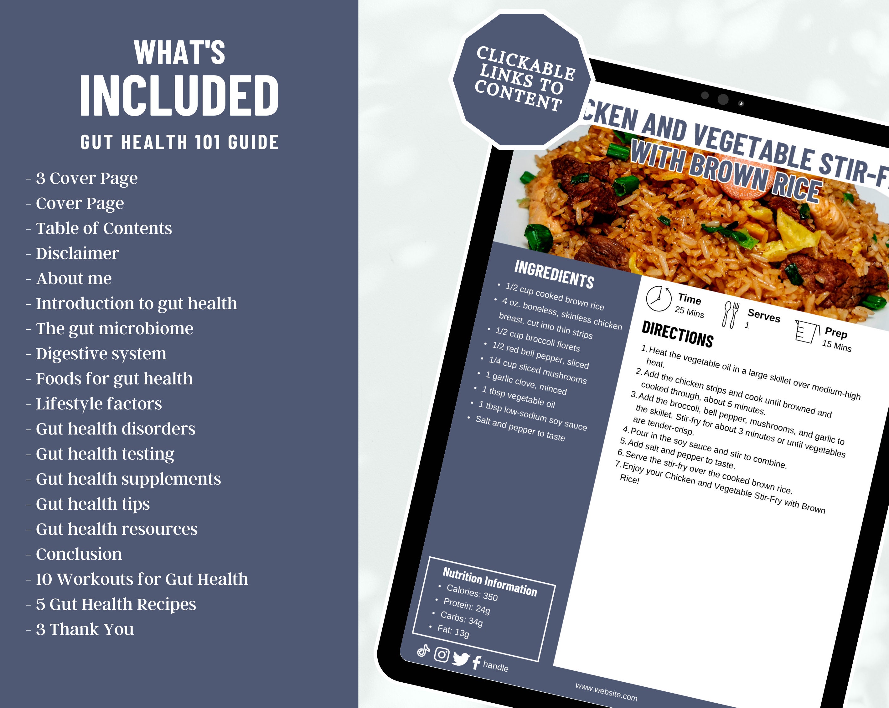 Gut Health Guide Nutrition Template Digestive Health Digestive System ...