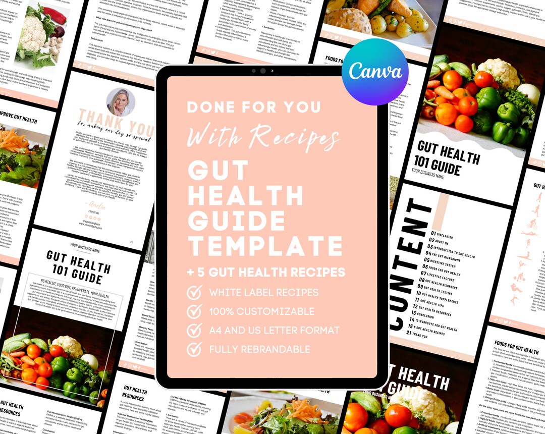 Gut Health Guide Nutrition Template Digestive Health Life Coaching ...