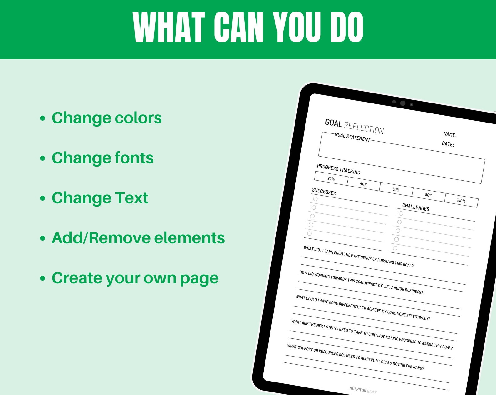 Goal Reflection Worksheet Coaching Template Goals Setting Worksheet ...
