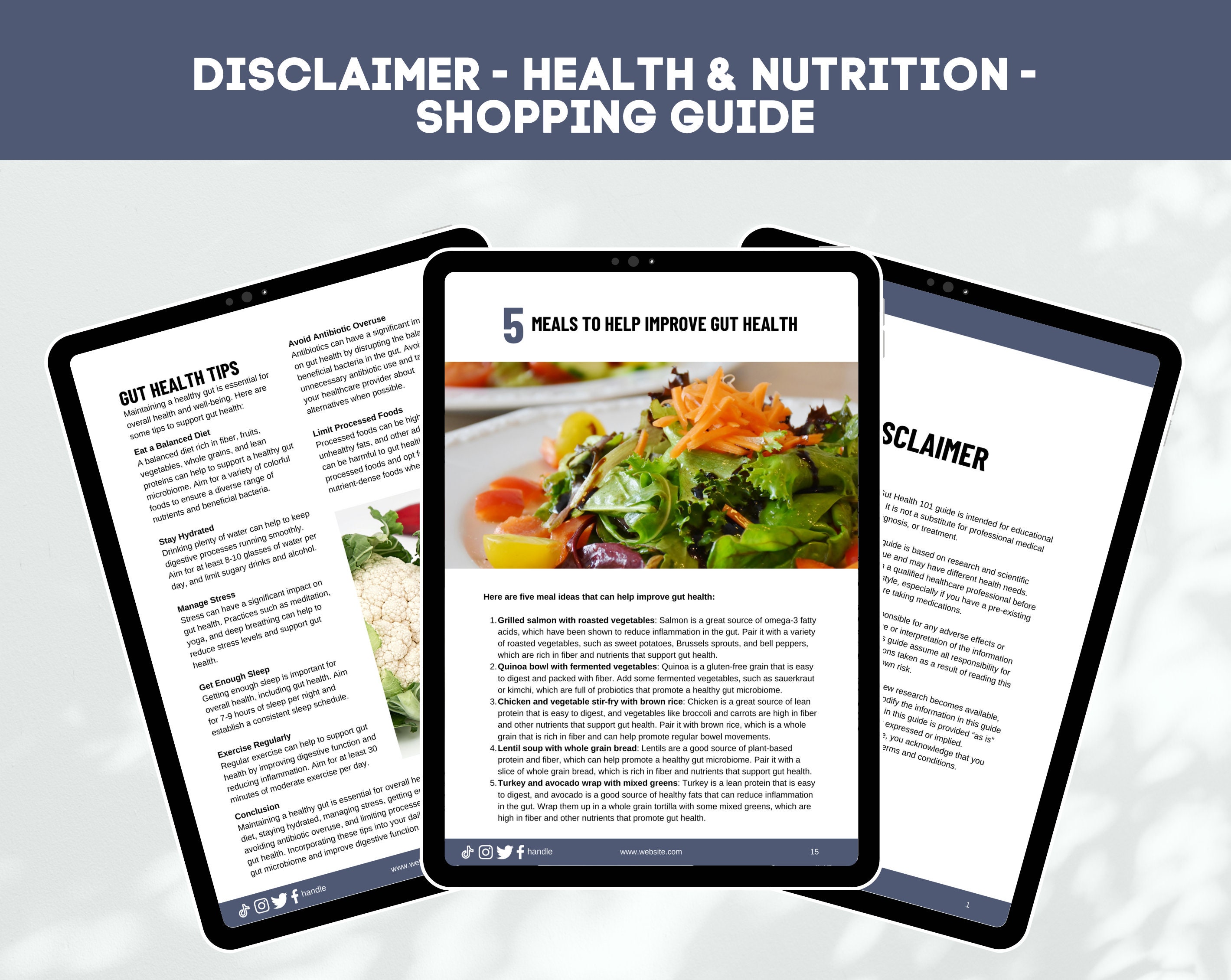 Gut Health Guide Nutrition Template Digestive Health Digestive System ...