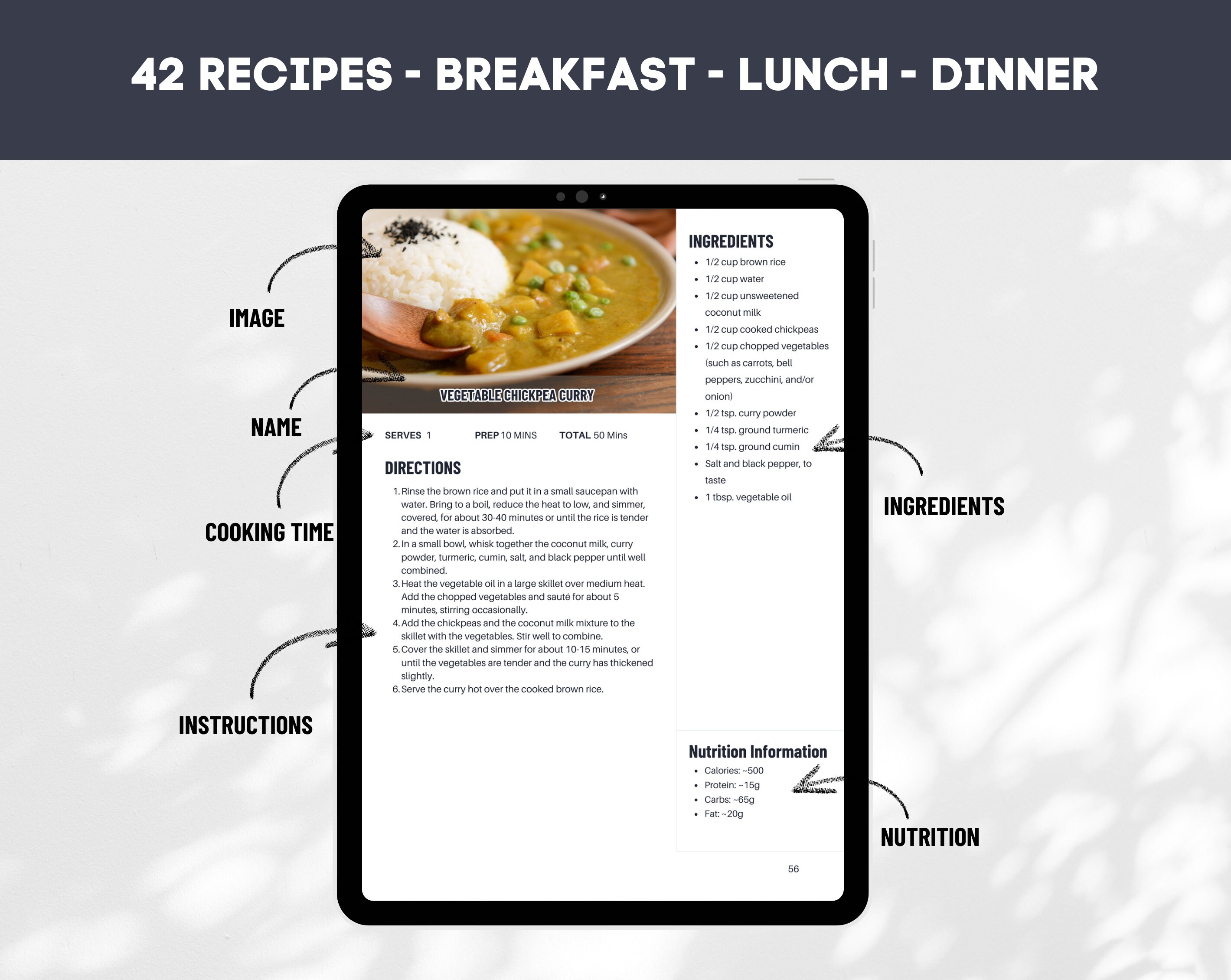 2-week 2B Mindset Meal Plan, Cookbook Recipe Template Canva, Ebook ...