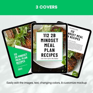 2B Mindset Meal Plan, Coaching Ebook Canva Template, Done for You ...