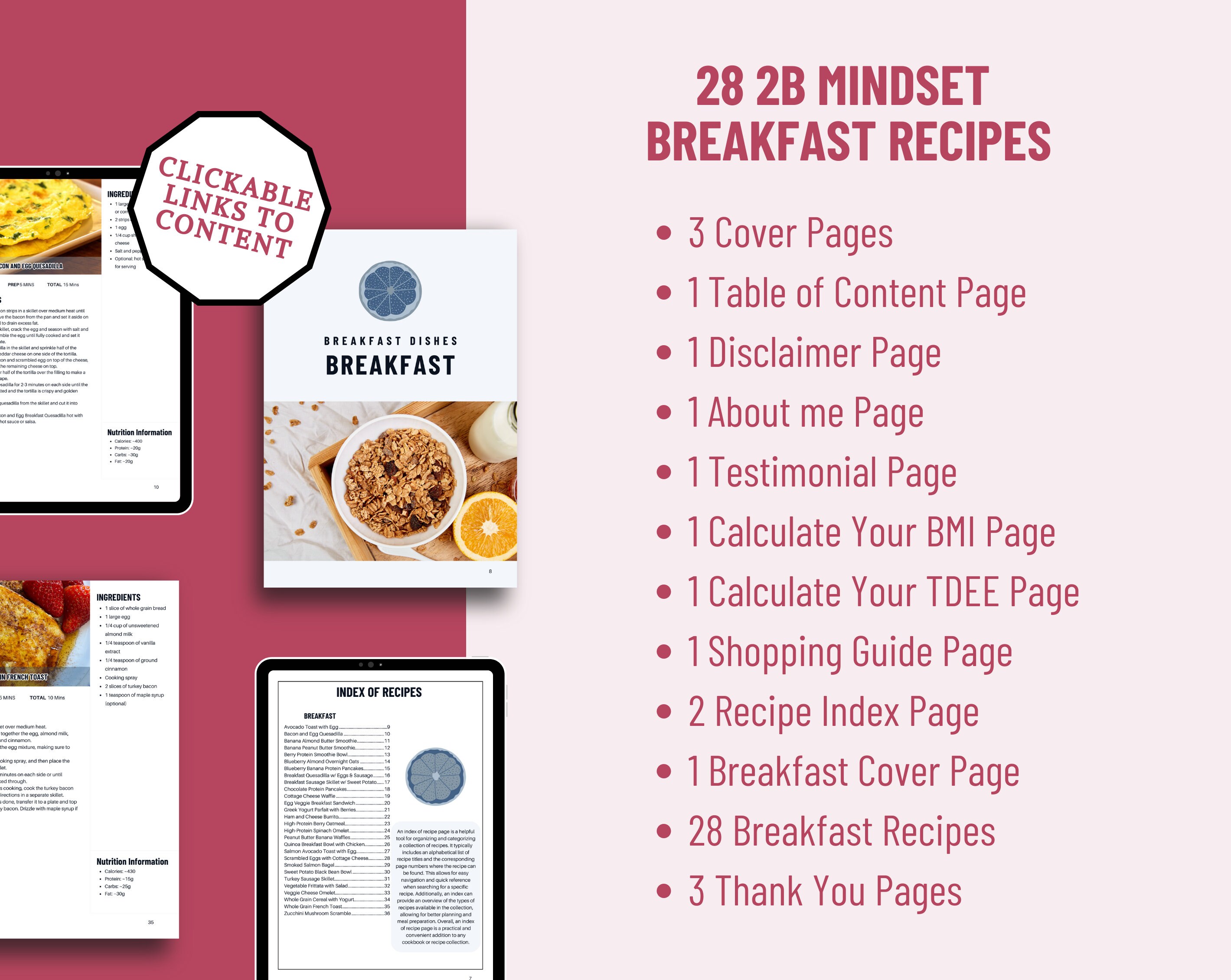 2B Mindset Dfy Digital Products Bundle, Easy Recipe, Dfy Content ...