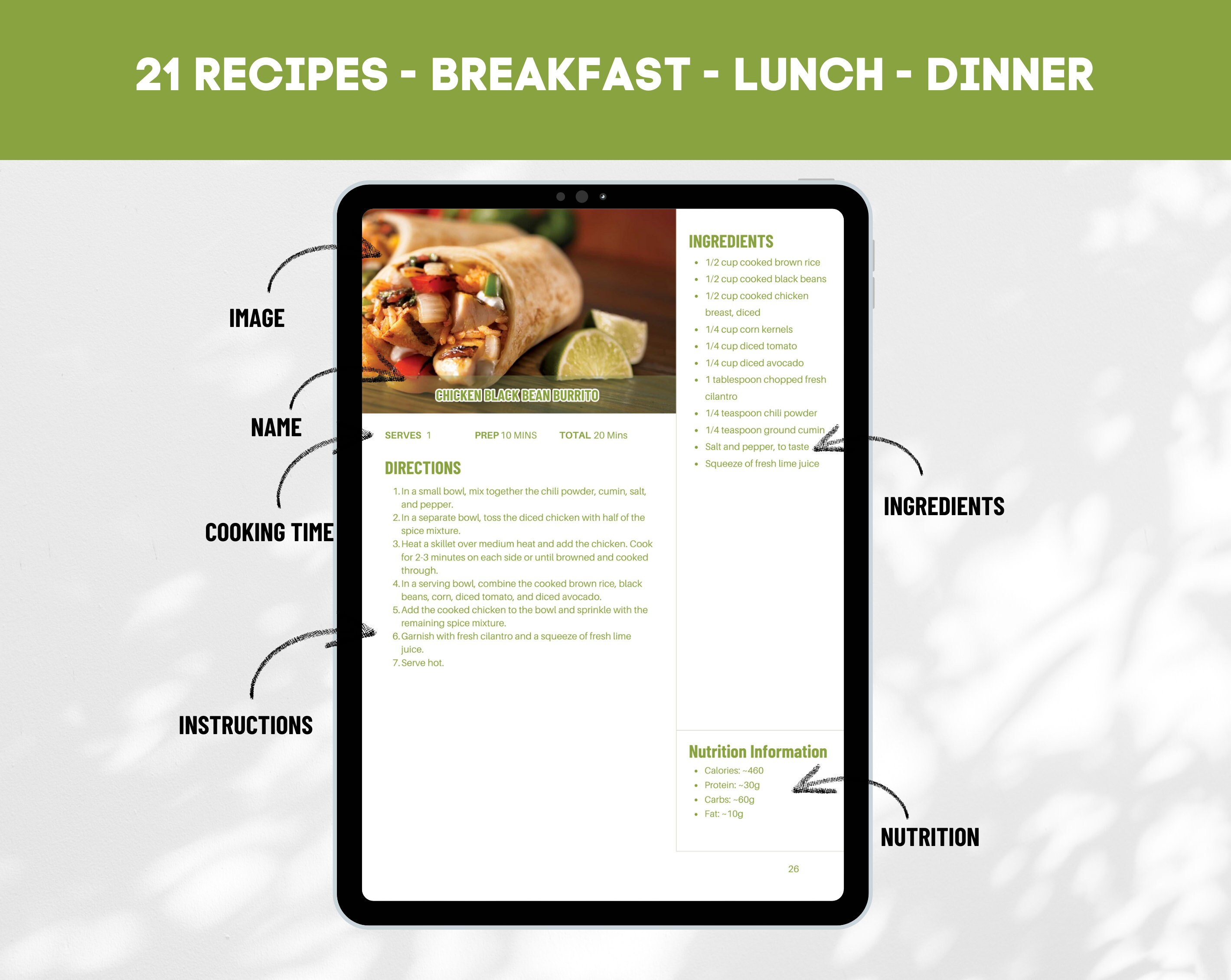 7-day 2B Mindset Meal Plan, Coaching Ebook Canva Template Done for You ...