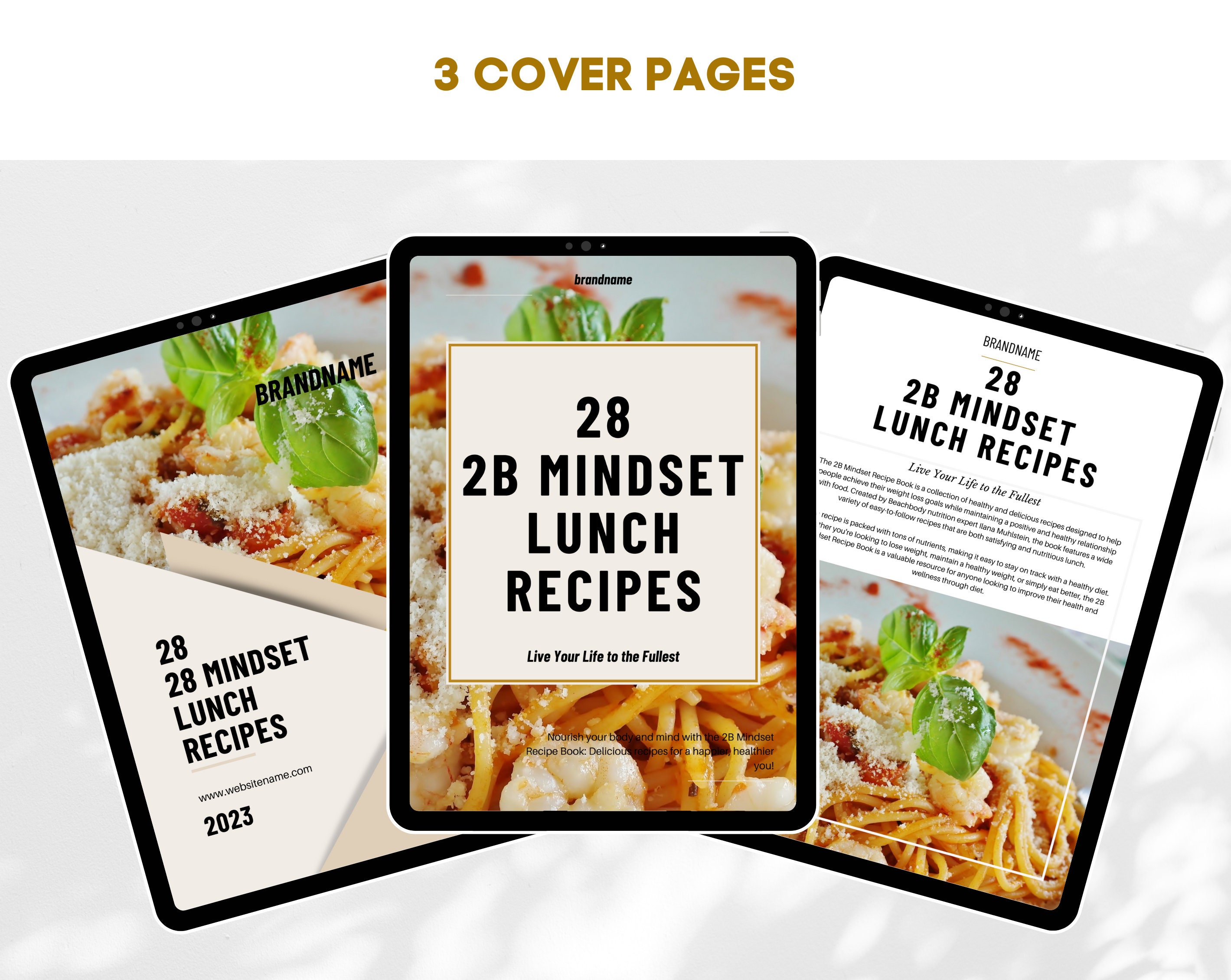 2B Mindset Meal Plan Cookbook Healthy Meal Planning Health Wellness ...