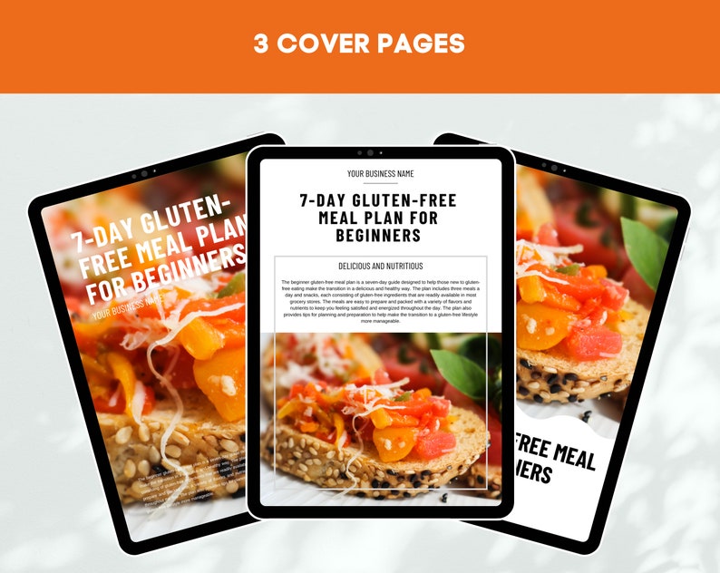 7-day Gluten Free Meal Plan Template, Easy Recipe, Cookbook Recipe ...