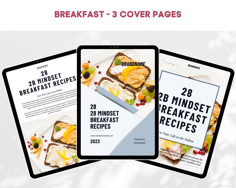 2B Mindset Recipe Bundle Breakfast Lunch Dinner Meal Planning Ideas ...