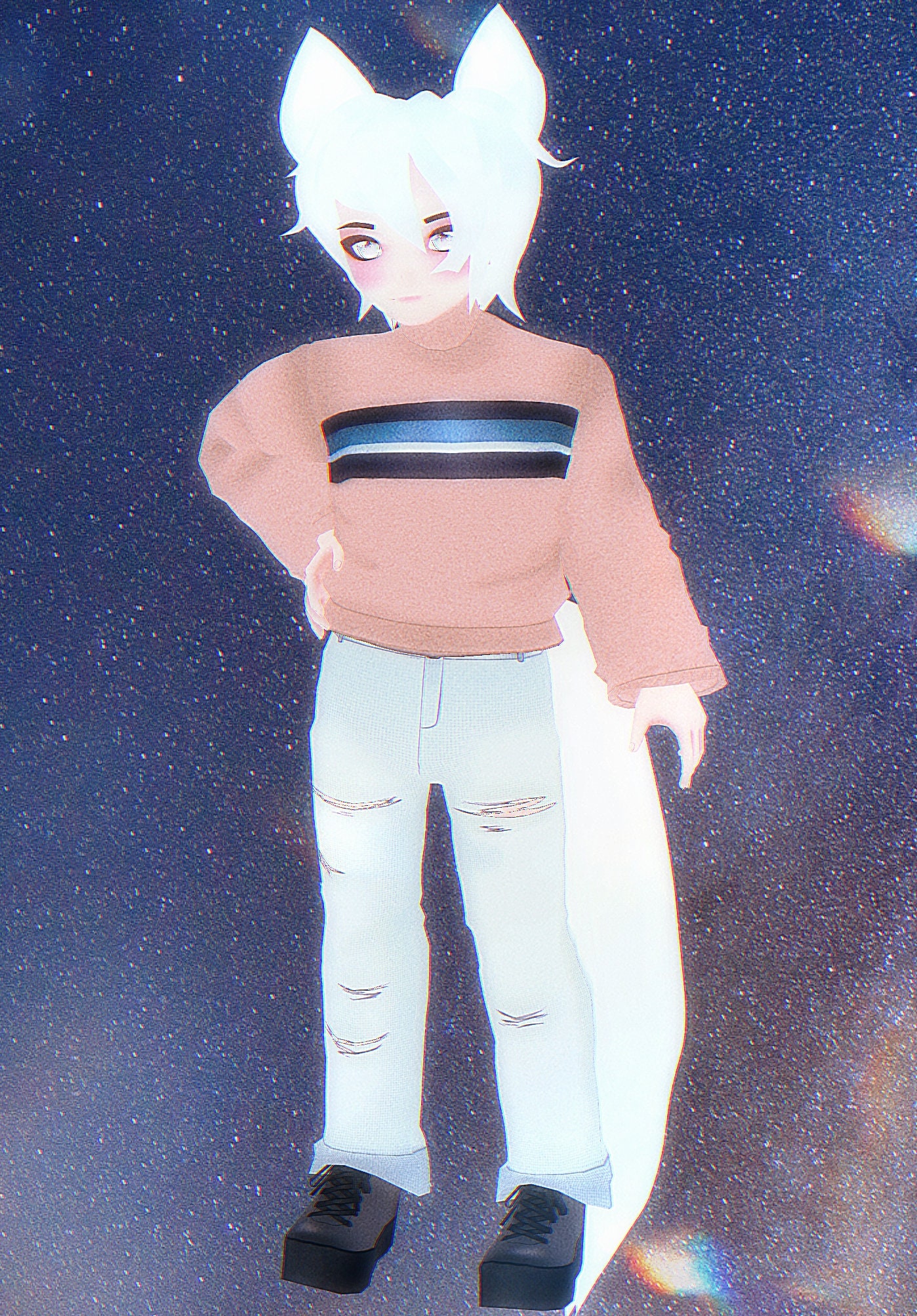 Basic 3D Full Body Vtuber Avatar Vroid Vtubing Models - Etsy