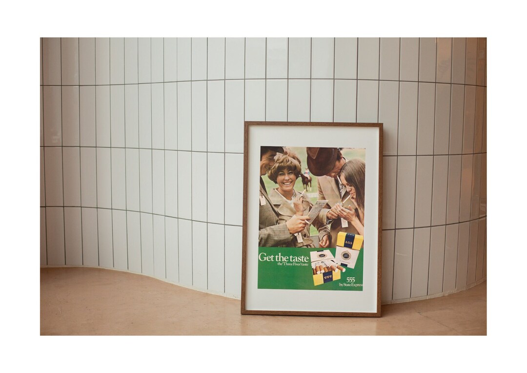 Authentic Vintage Cigarette Ad Print Nostalgic State Express 555 Poster ...