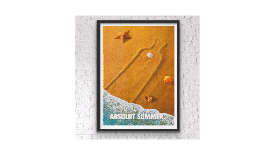 Retro Absolut Vodka Poster Vintage Advertisement Digital Download ...