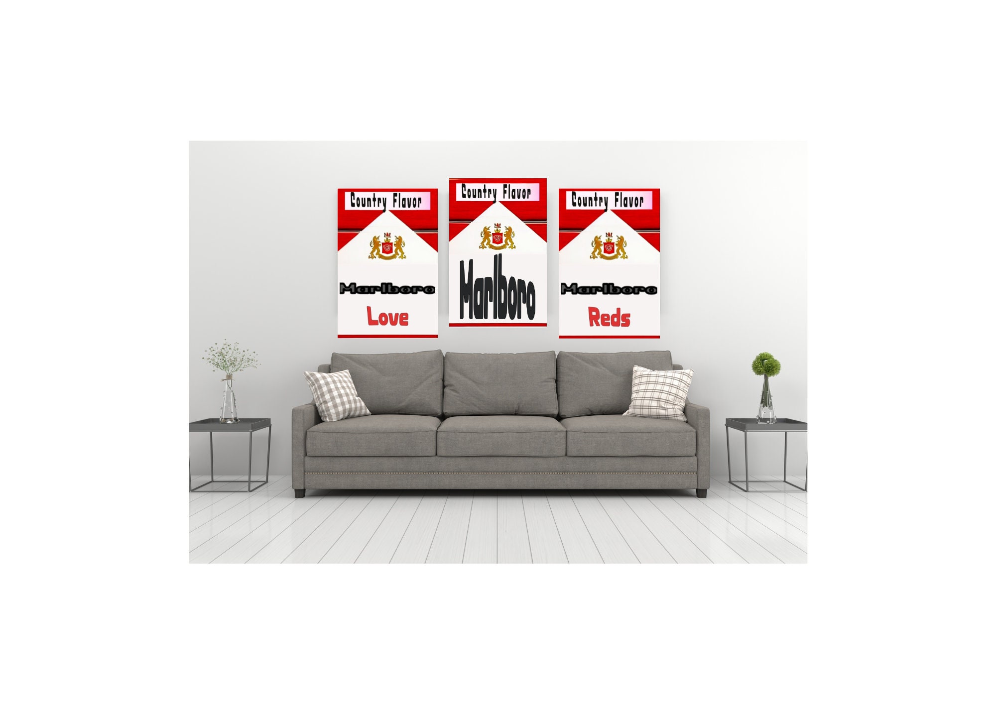 Marlboro Posters Set Digital Download Classic Americana Cigarette Pack ...