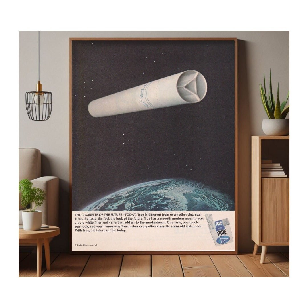Vintage Space Advertisement Digital Download True Cigarette of the ...