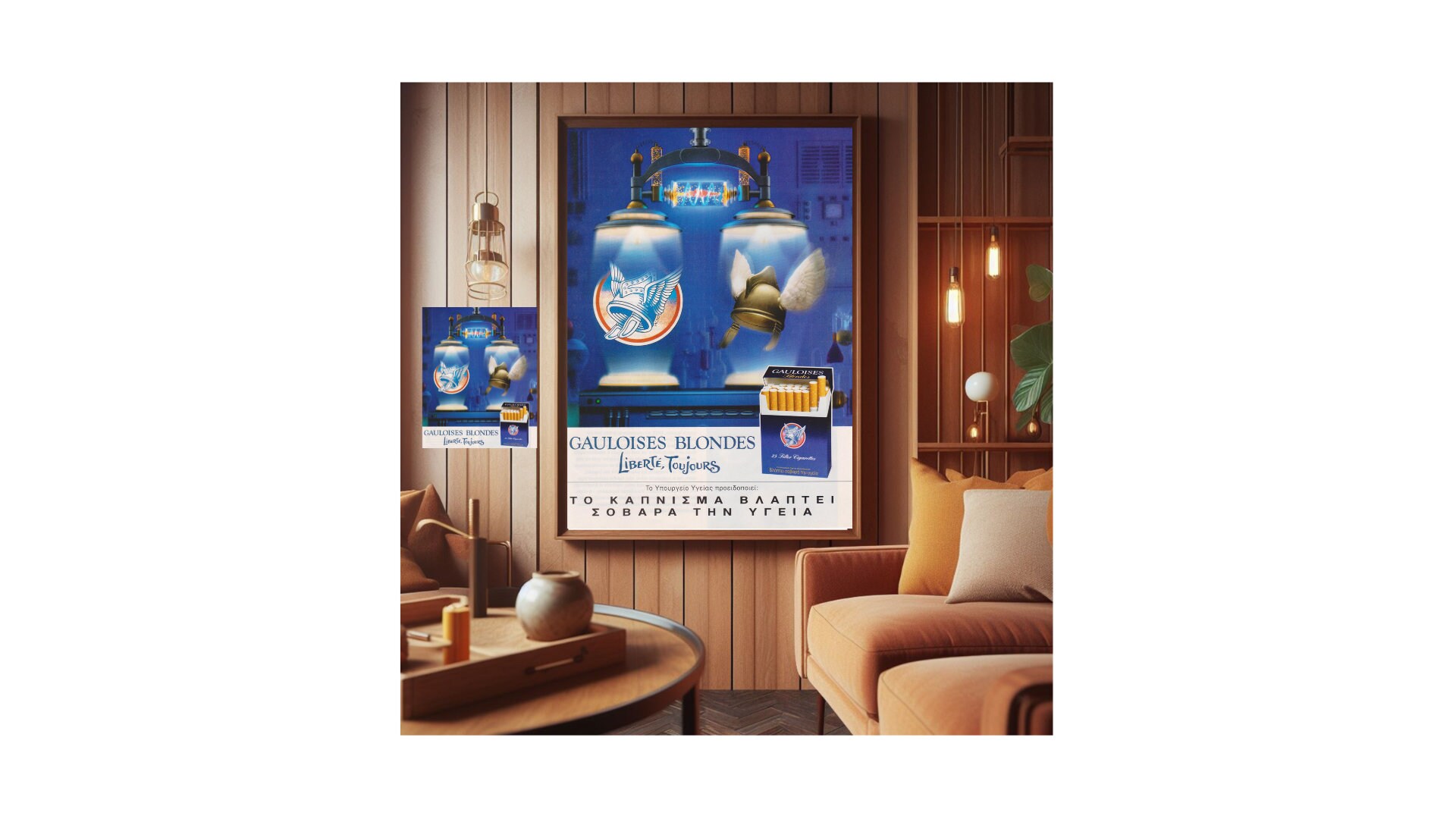 Vintage Gauloises Blondes Cigarettes Ad Digital Download-french Tobacco ...