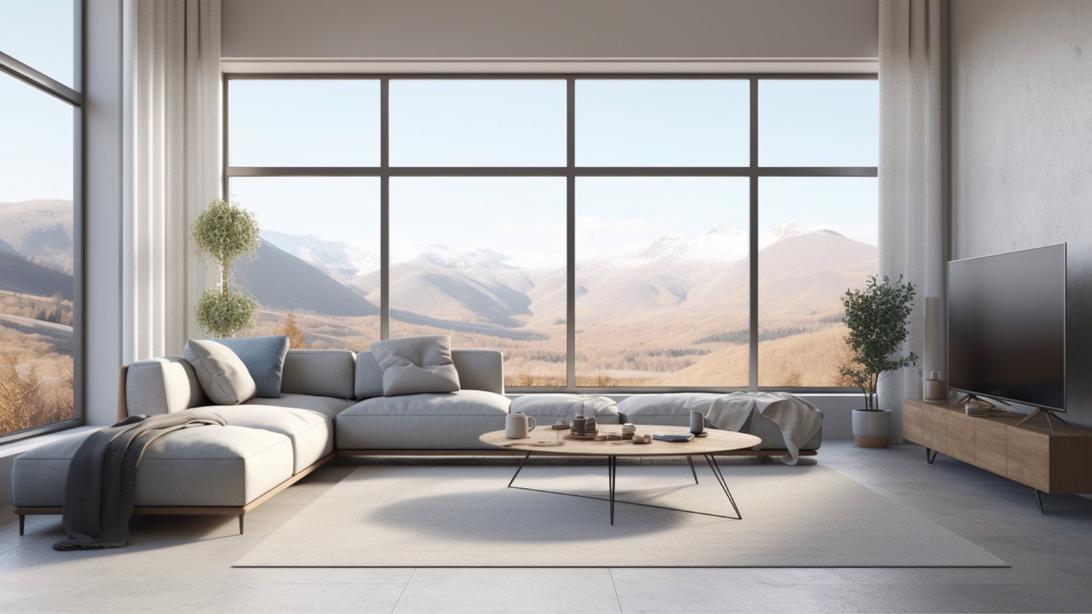 Zoom Virtual Background, Spacious Mountain View Zoom Meeting Backdrop ...