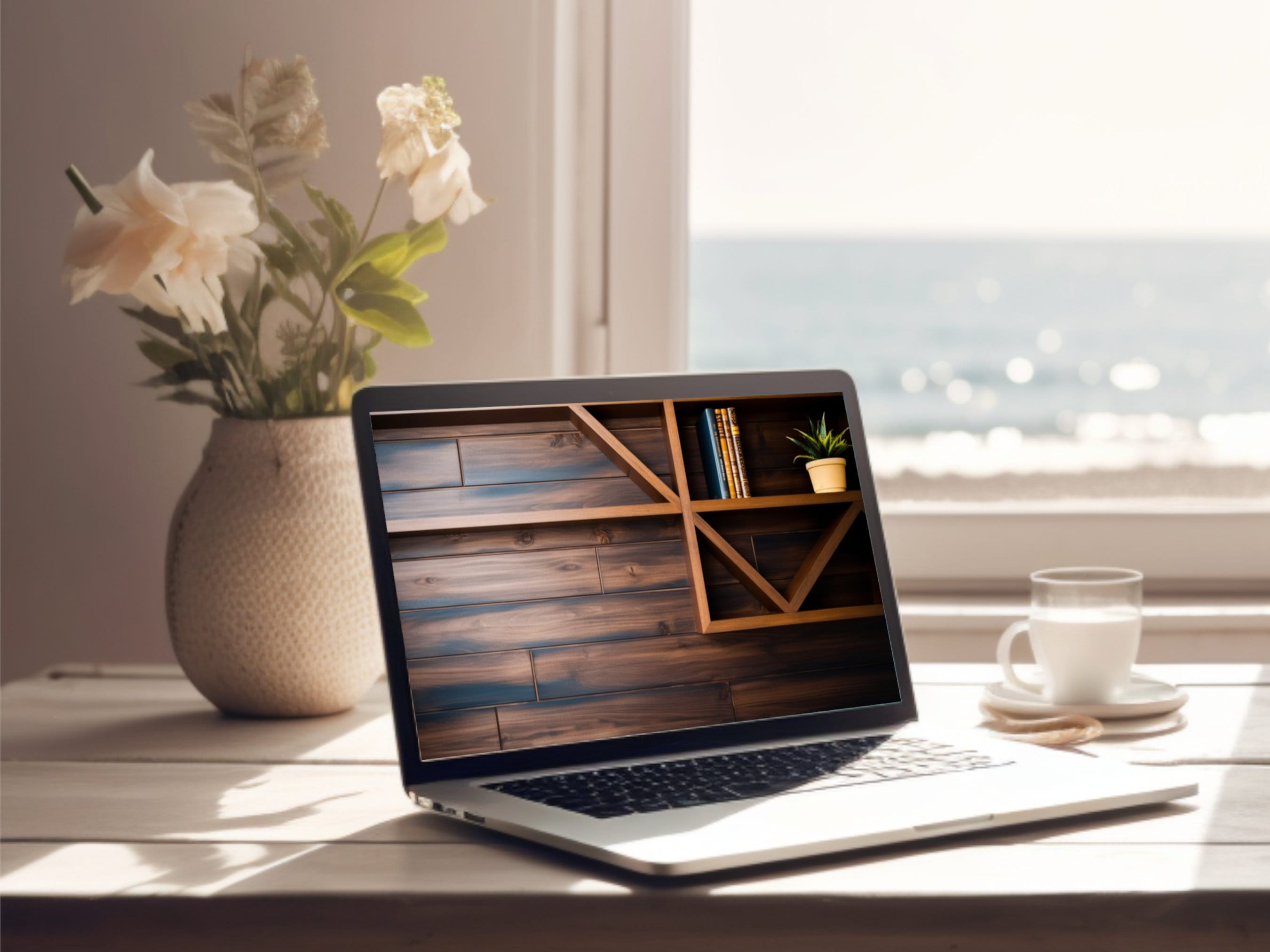 Simple Decor Zoom Background, Simple Shelf Design - Etsy