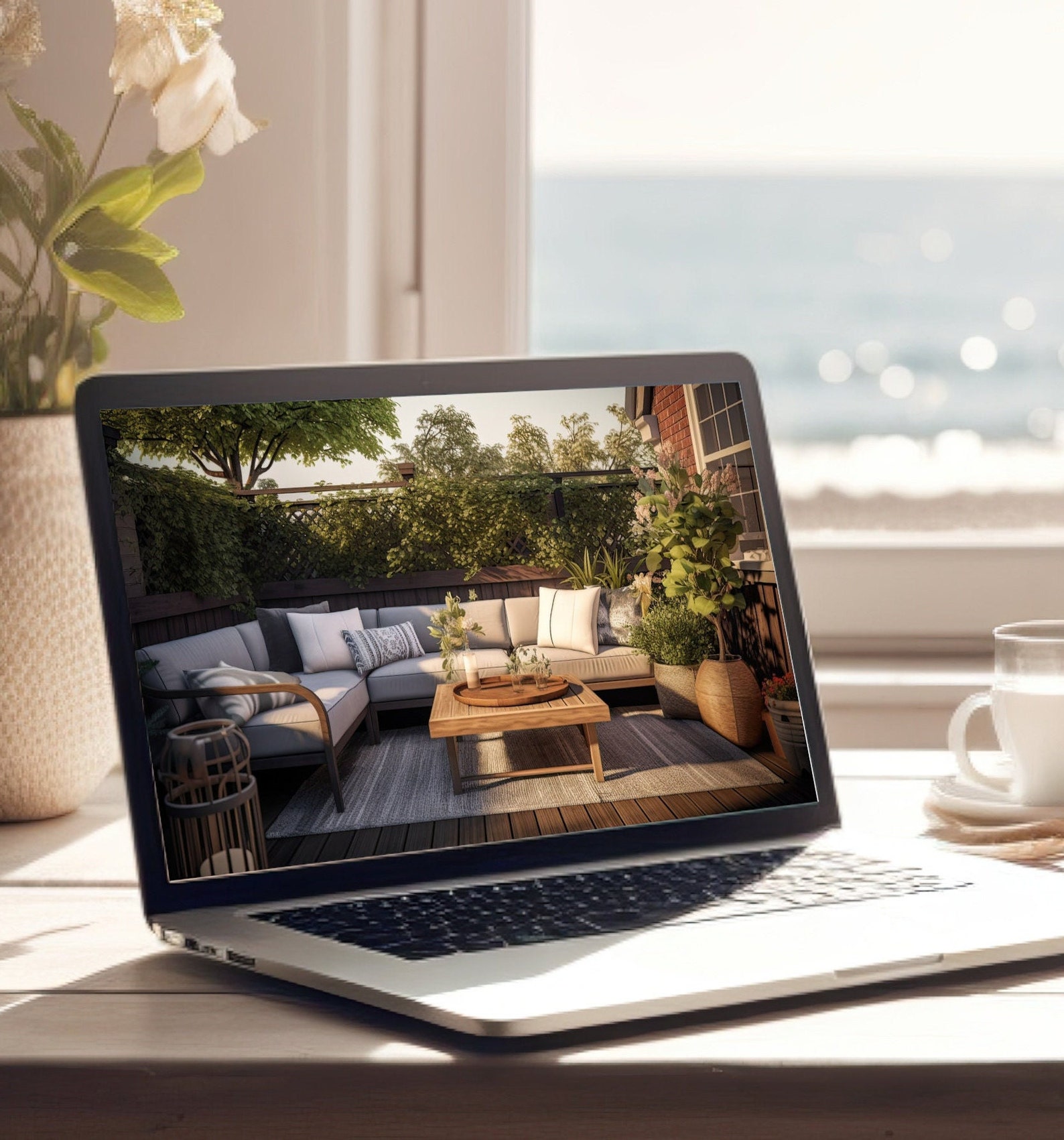 Zoom Outdoor Patio Backgrounds, Digital Backdrops for Your Next Zoom ...