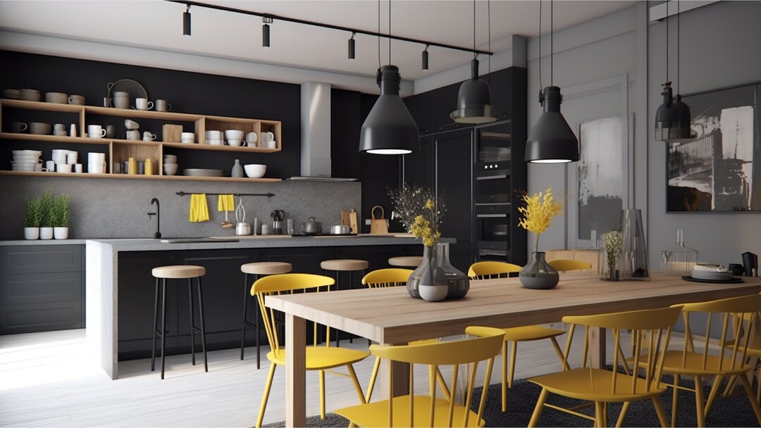 Zoom Kitchen Backgrounds, Spacious Zoom Kitchen Backdrops - Etsy