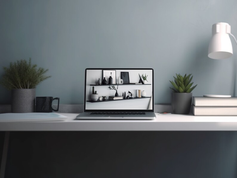 Simple Decor Zoom Background, Simple Shelf Design - Etsy
