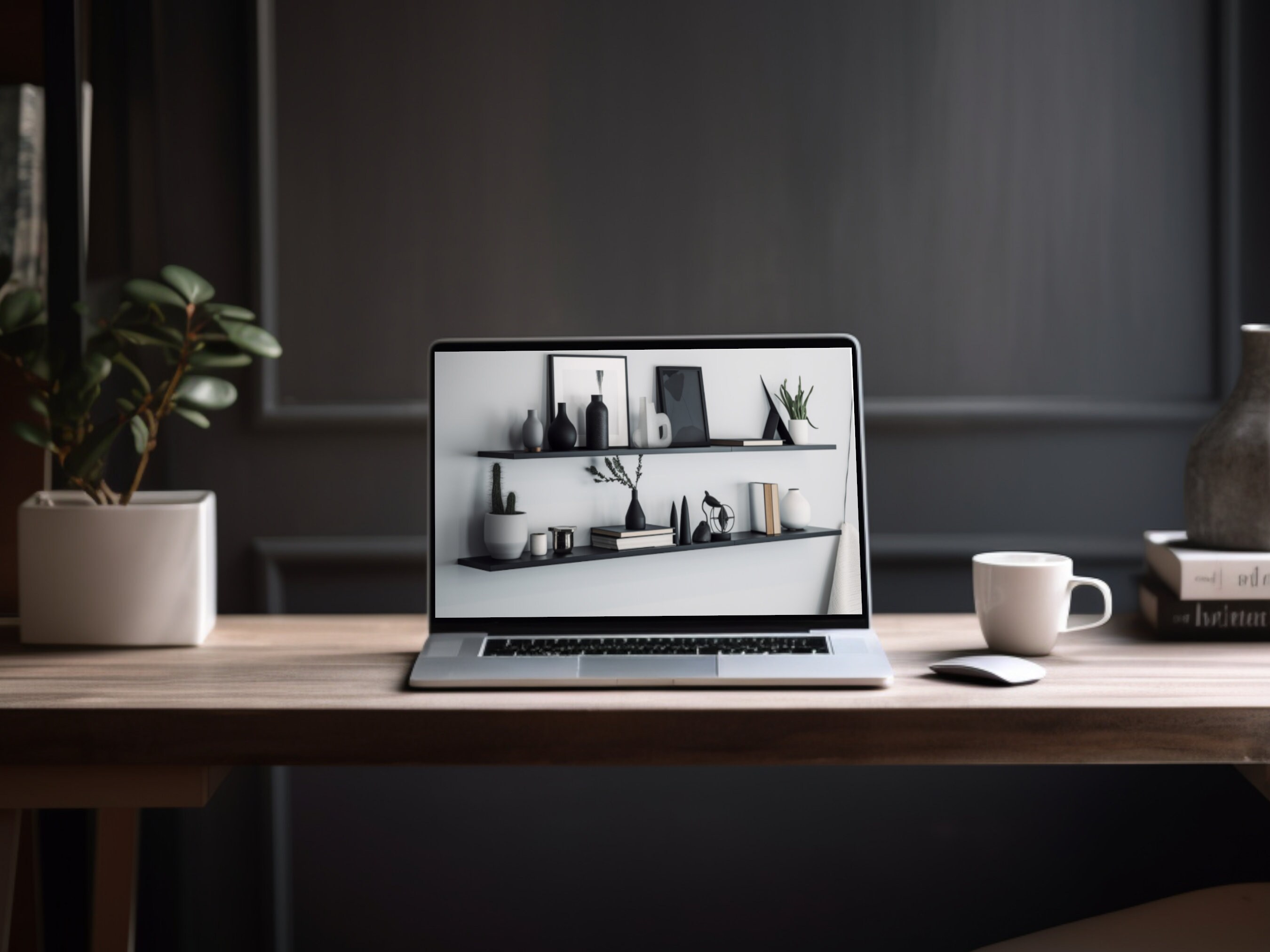 Simple Decor Zoom Background, Simple Shelf Design - Etsy