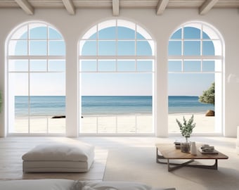 Ocean View Zoom Virtual Background, Spacious Ocean View Zoom Meeting ...