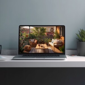 Zoom Outdoor Patio Backgrounds, Digital Backdrops for Your Next Zoom ...