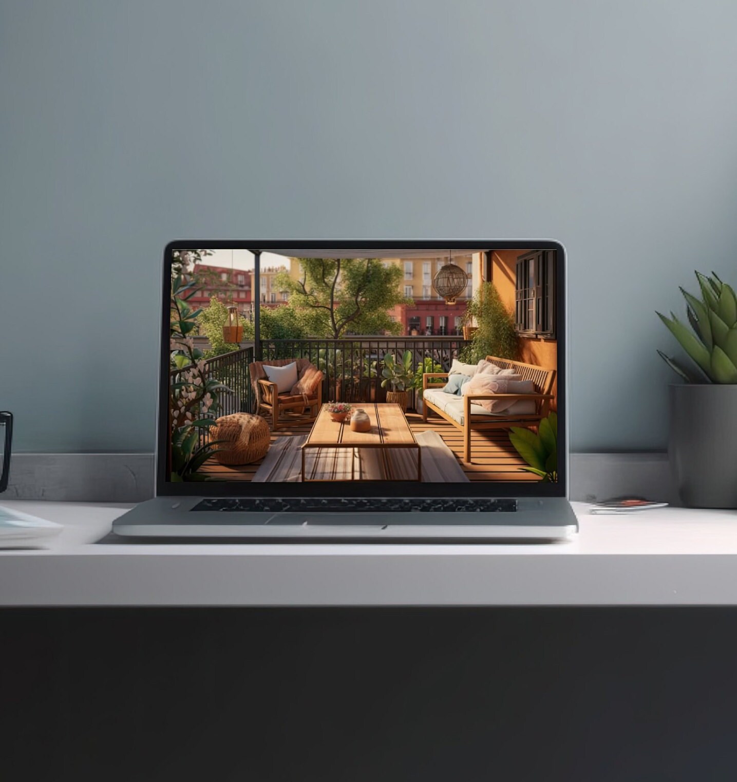 Zoom Outdoor Patio Backgrounds, Digital Backdrops for Your Next Zoom ...