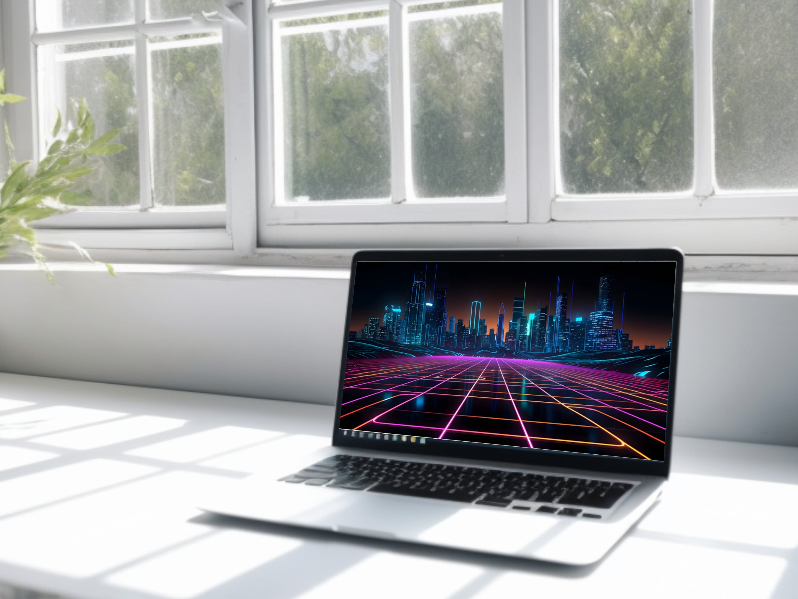 Neon Zoom Virtual Background, Spacious Zoom Meeting Backdrop - Etsy