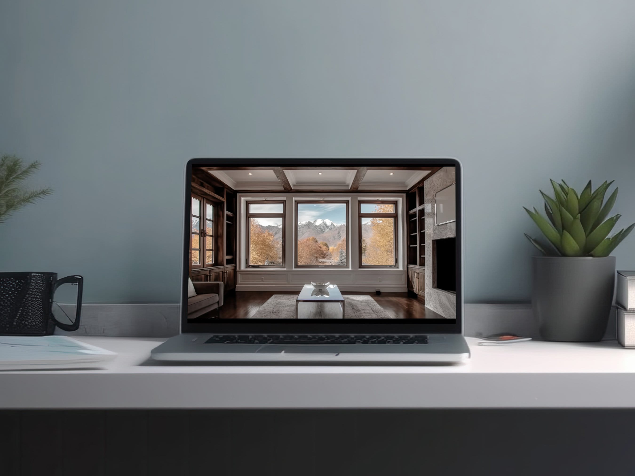 Zoom Mountain View Virtual Background, Spacious Zoom Meeting ...