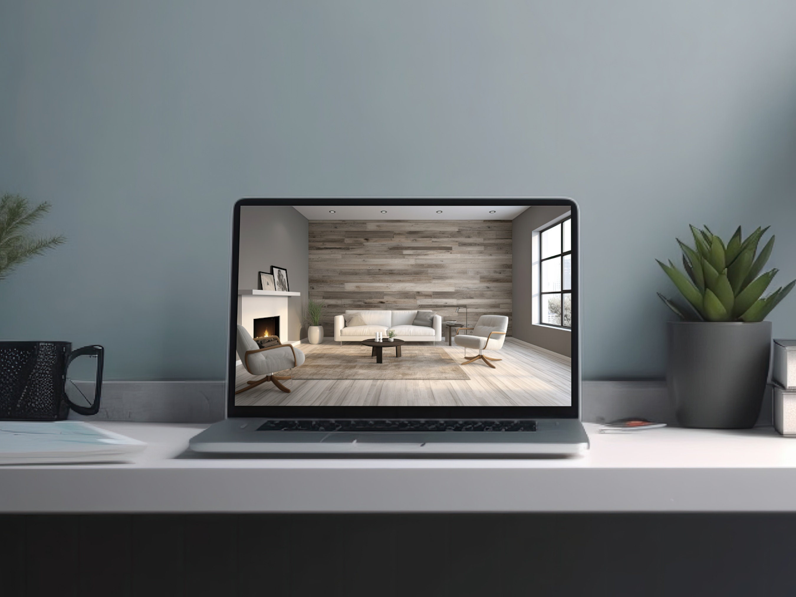 Farmhouse Zoom Backdrop, Barnwood Accent Wall Design, Farmhouse Zoom ...