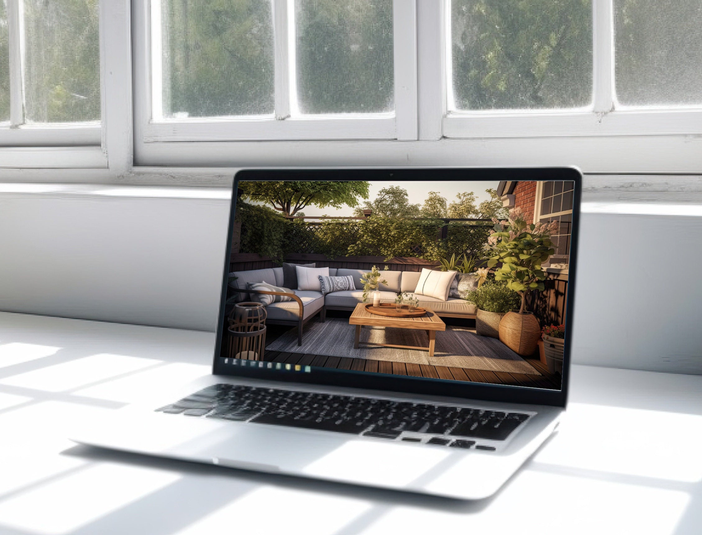 Zoom Outdoor Patio Backgrounds, Digital Backdrops for Your Next Zoom ...