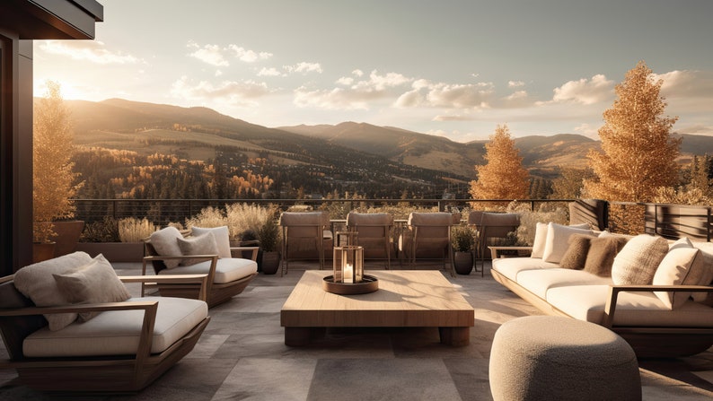 Zoom Outdoor Patio Backgrounds Digital Backdrops for Your - Etsy